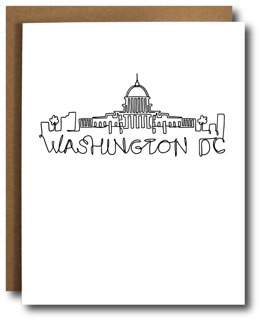 DC Line Drawing Card – The Card Bureau