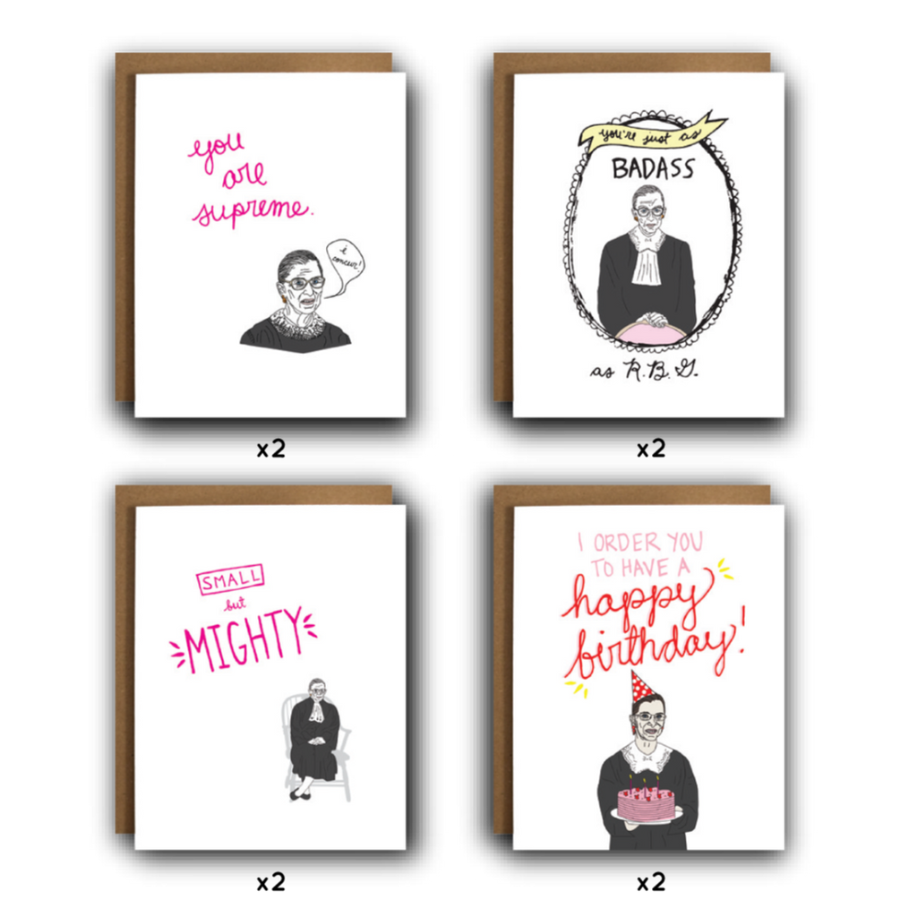 Ruth Bader Ginsburg 'Supreme' Greeting Card – The Card Bureau