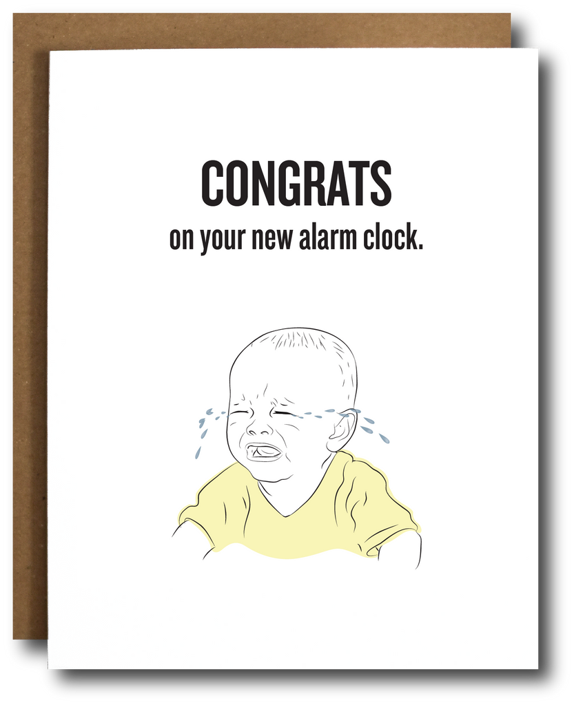 Baby Alarm Clock Card – The Card Bureau