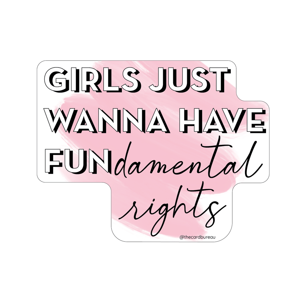 FUNdamental Rights Sticker – The Card Bureau