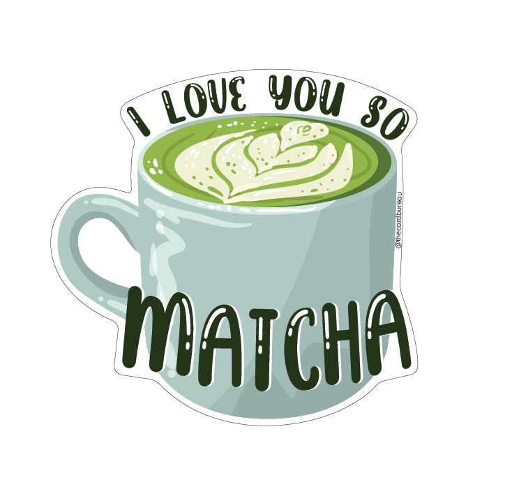 Matcha Sticker – The Card Bureau