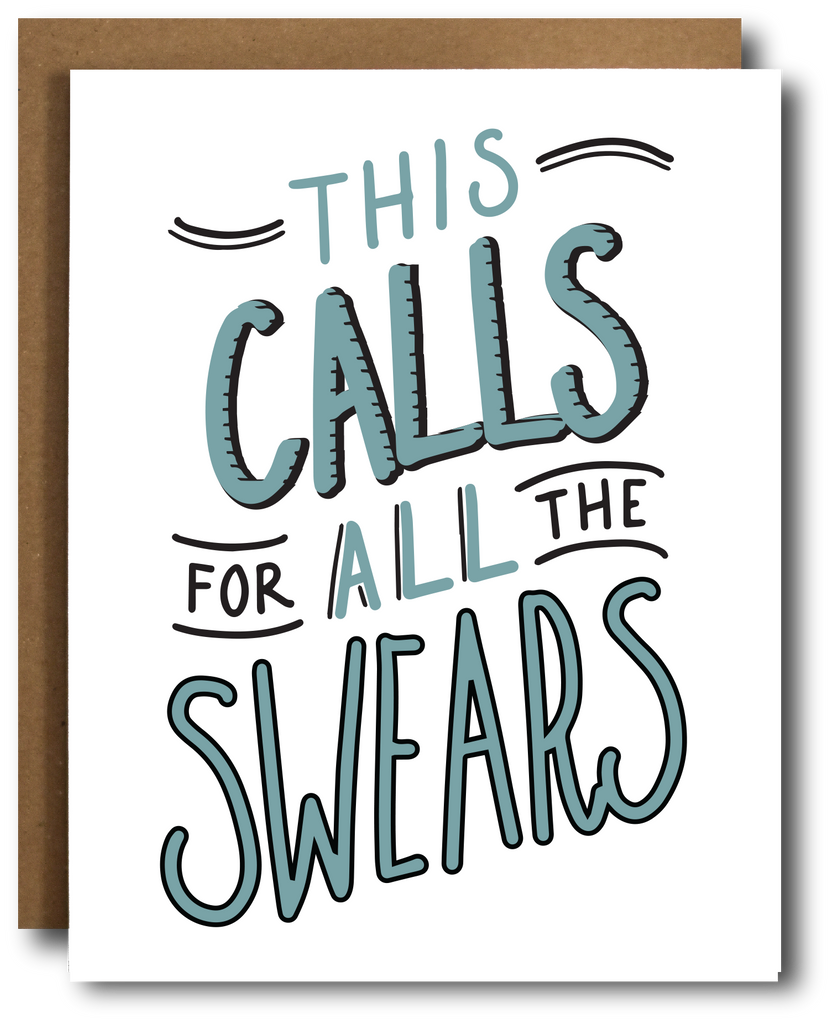 All The Swears Sympathy Card – The Card Bureau