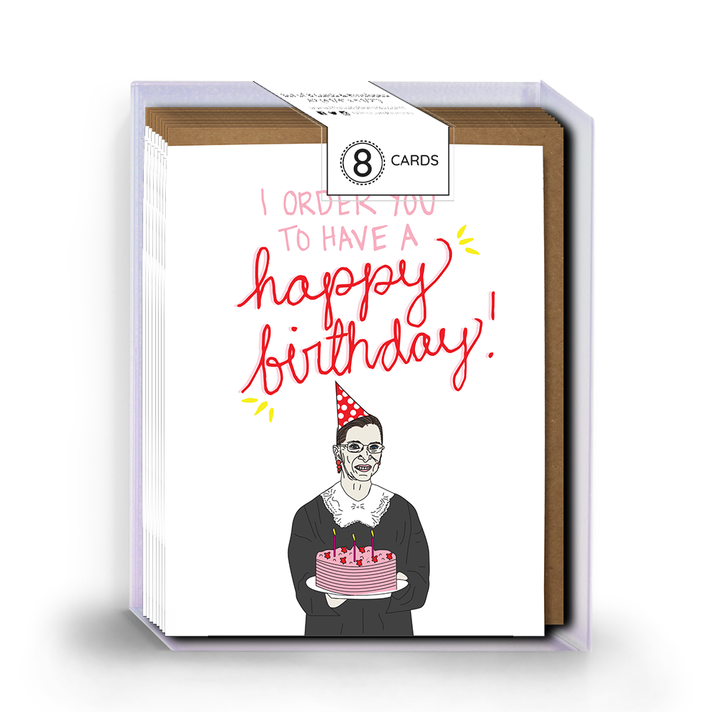 Ruth Bader Ginsburg 'Happy Birthday' Card – The Card Bureau