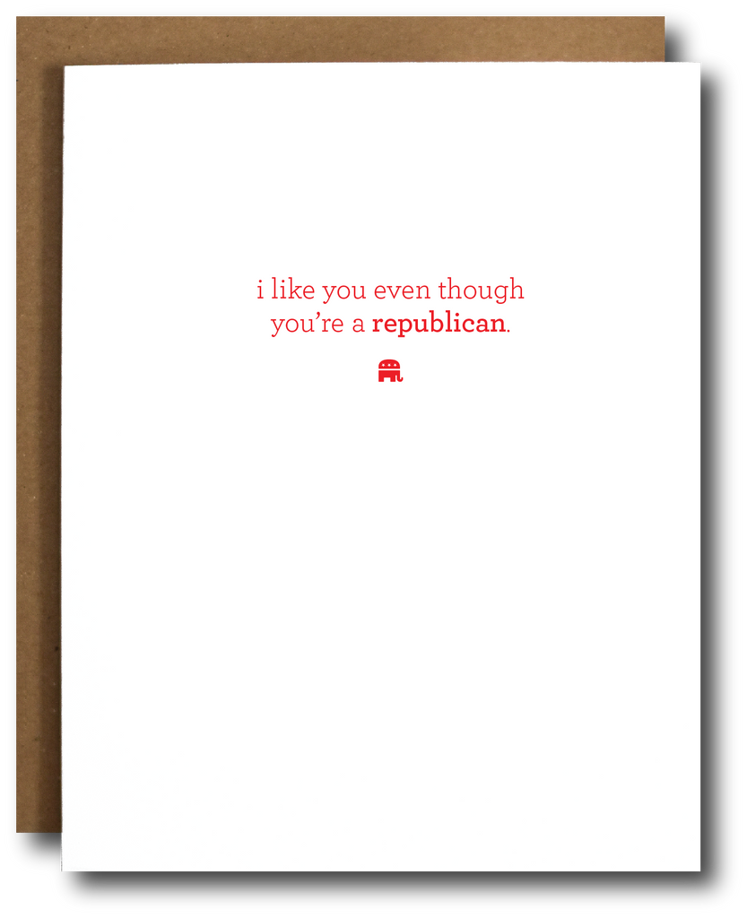 Greeting Card for a Republican – The Card Bureau